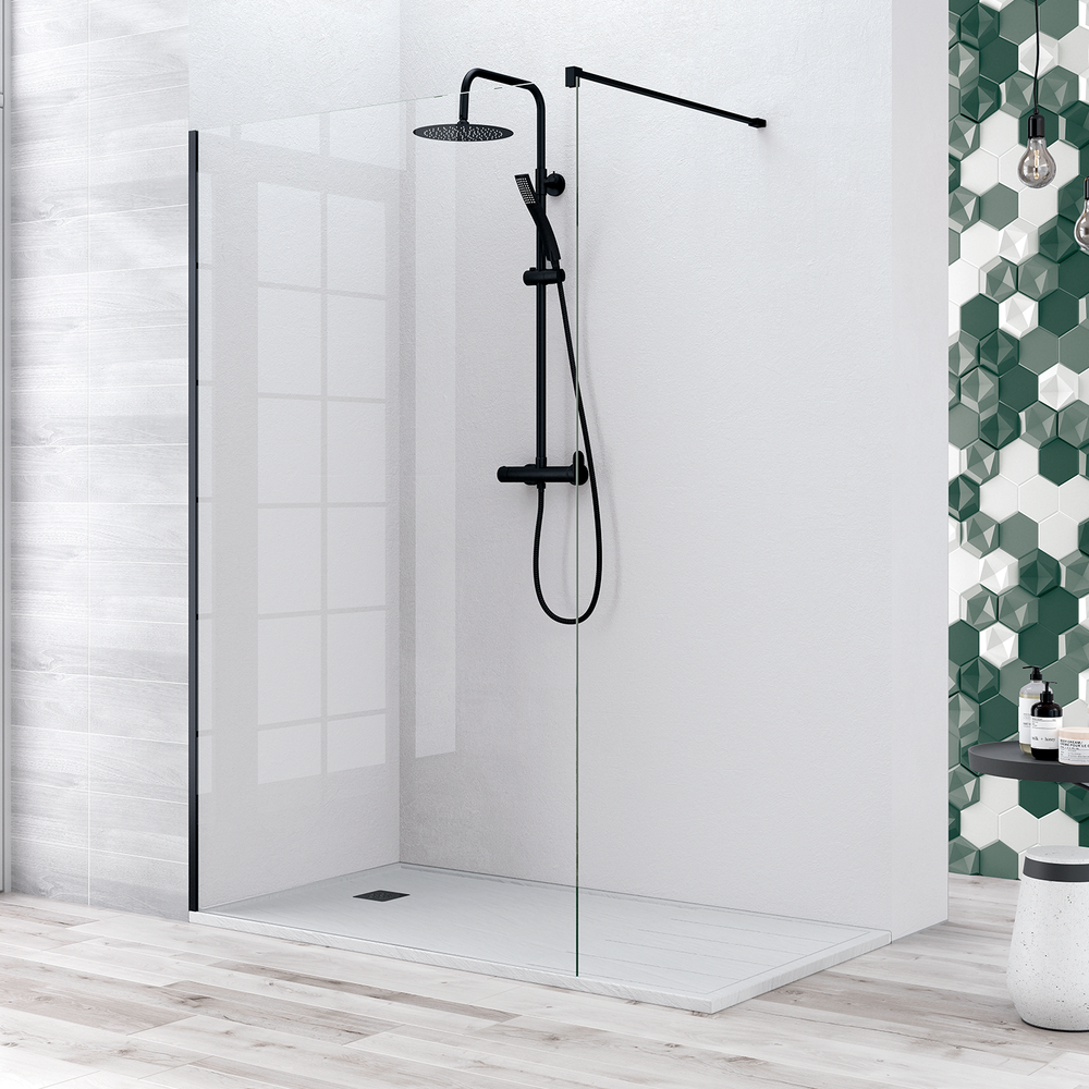 DAX Rio Fixed Shower Screen Door 1/3 in. (8mm)
